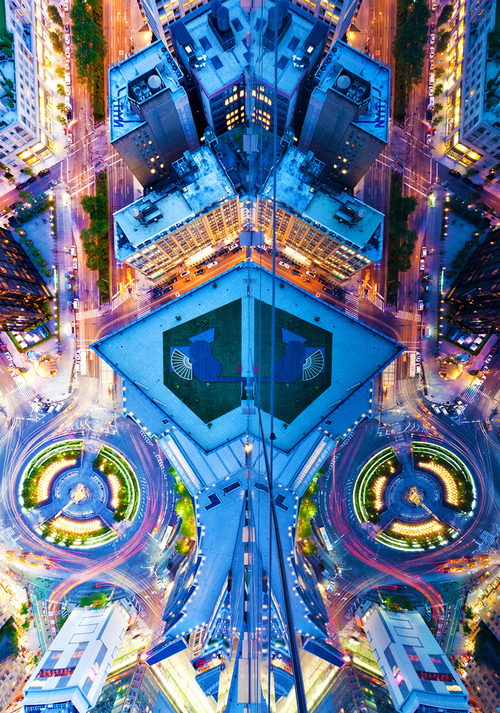 Fotógrafo transforma a sem-gracice de prédios espelhados empresarias em ...